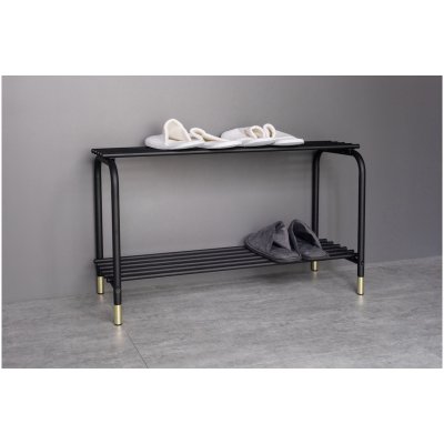 Basse skohylla - Svart/mässing - 999 kr - Skohyllor - Trendrum.se