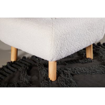 Salina sittpuff - Vit teddy - 1090 kr - Fotpallar - Trendrum.se